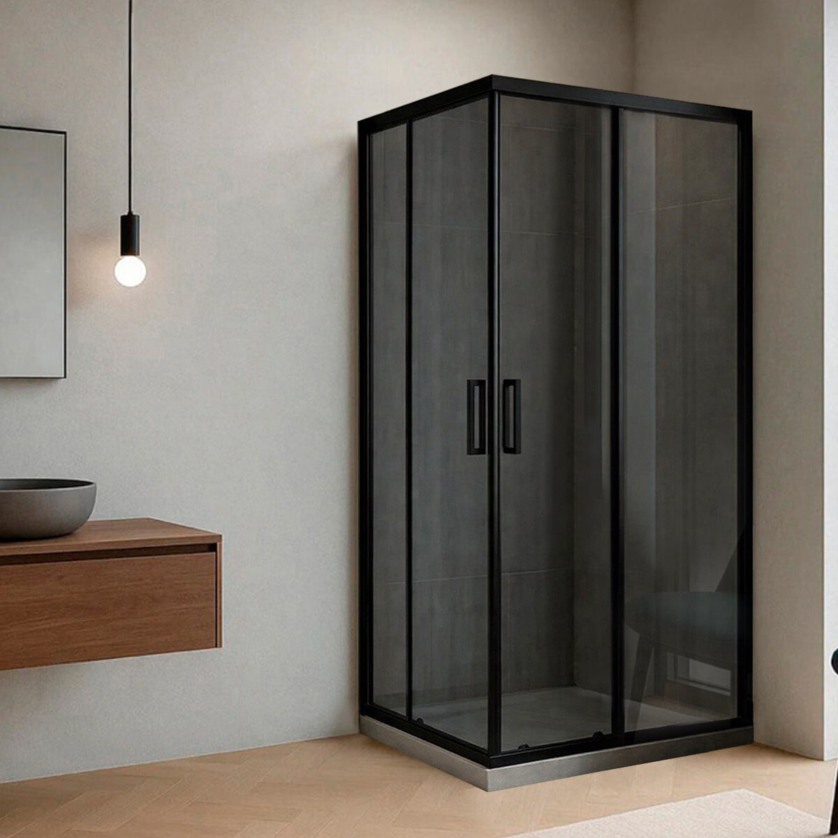 Душевой уголок Royal Bath HPD 100х100 RB100HPD-G-BL