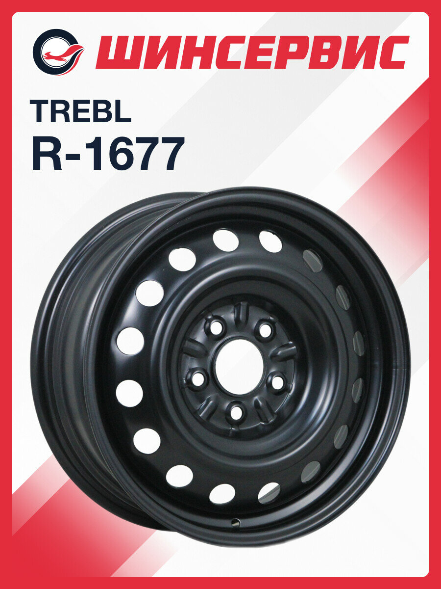 Стальной колесный диск TREBL R-1677 R16.0x6.5J 5x114.3 ET44.00 ЦО67.10 для автомобиля
