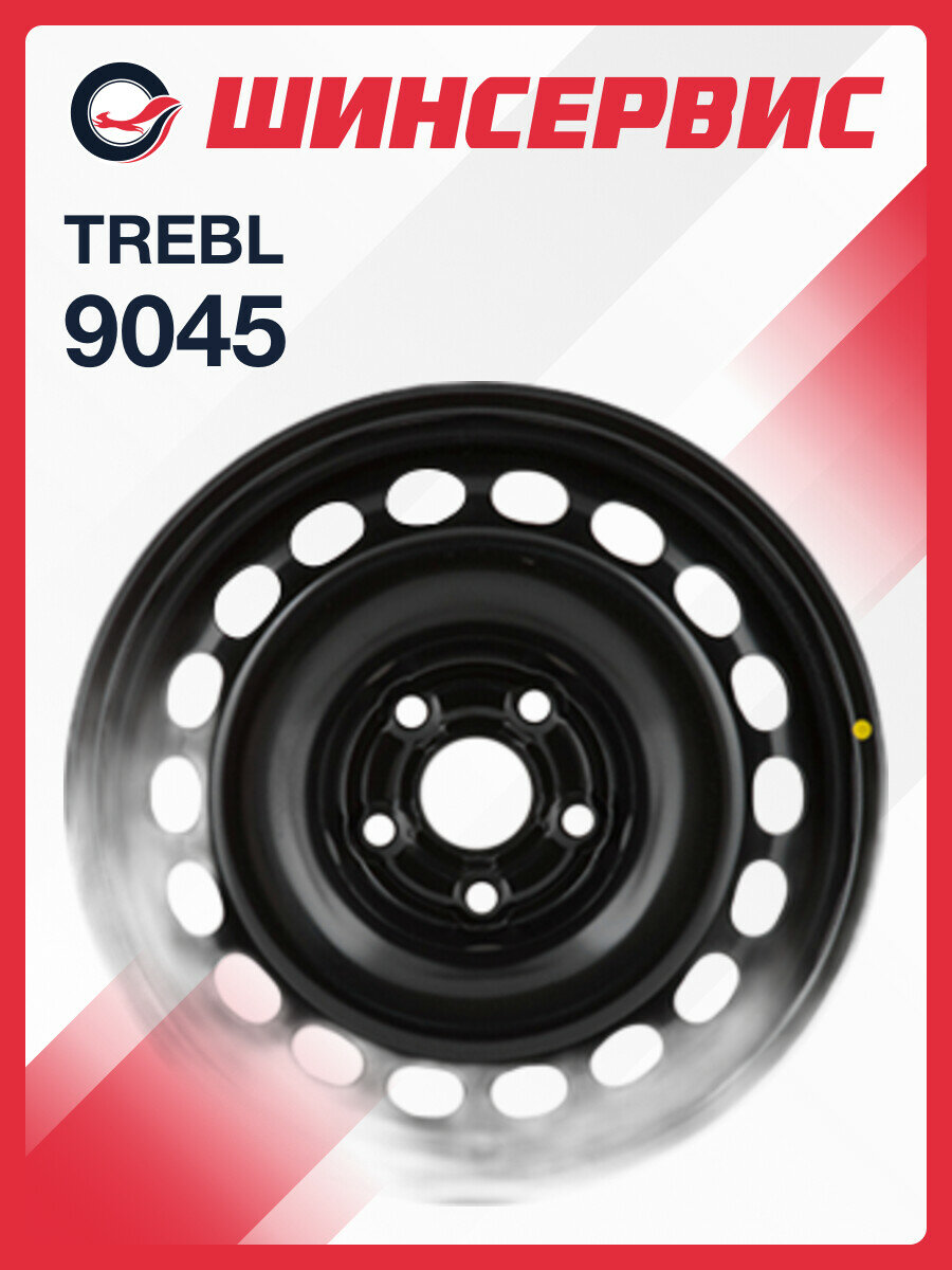 Стальной колесный диск TREBL 9045 R16.0x6.5J 5x110.0 ET37.00 ЦО65.10 для автомобиля