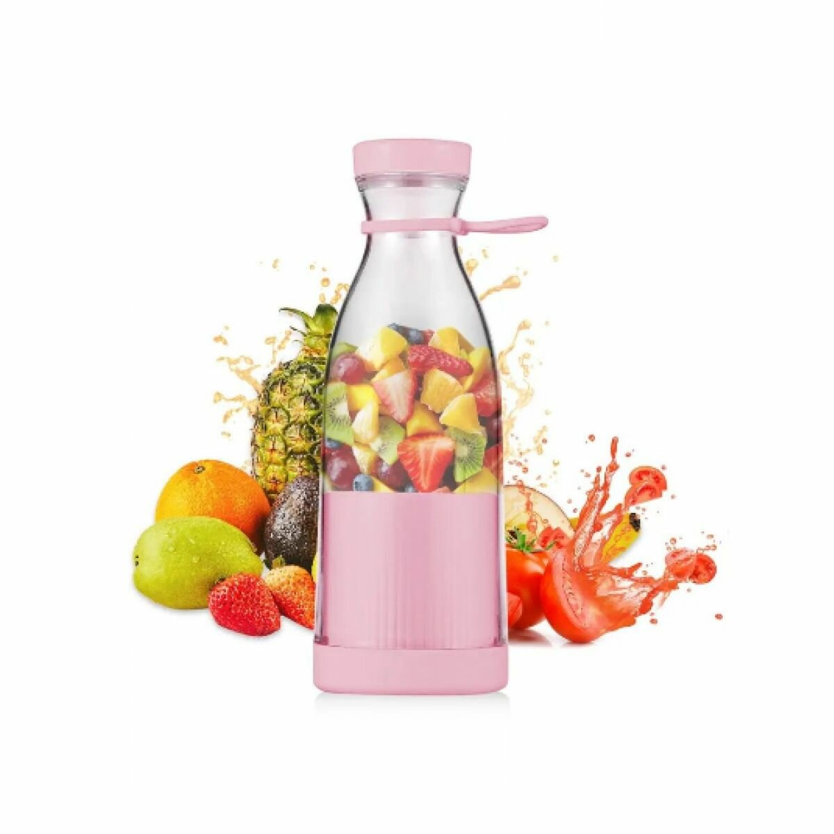 MINI JUICE Портативный блендер MJ-3P, розовый