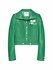 Куртка courreges Vinyl-effect cropped jacket, размер 36, зеленый,