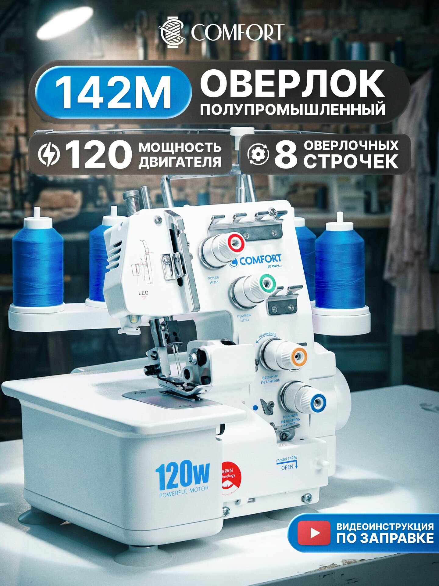 Оверлок Comfort 142M