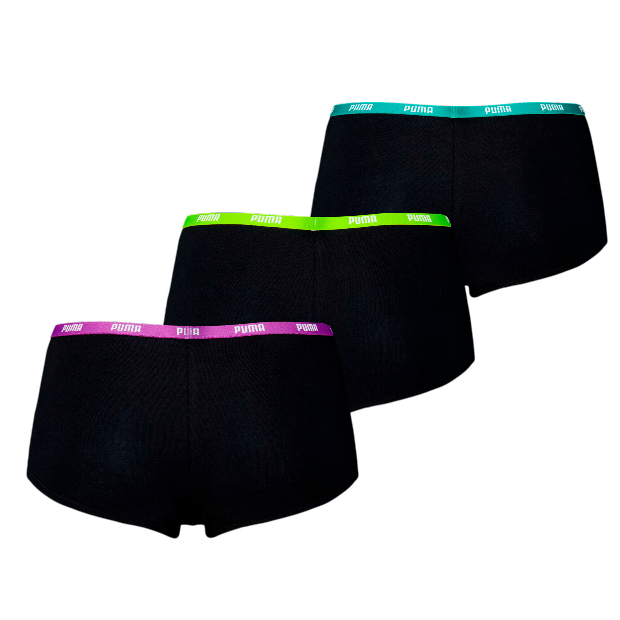 Трусы PUMA MINI SHORT 3P PACK, размер L, черный — фото 1