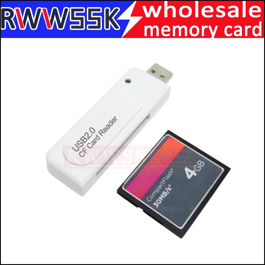 Белый картридер CF USB 2.0 RWWSSK
