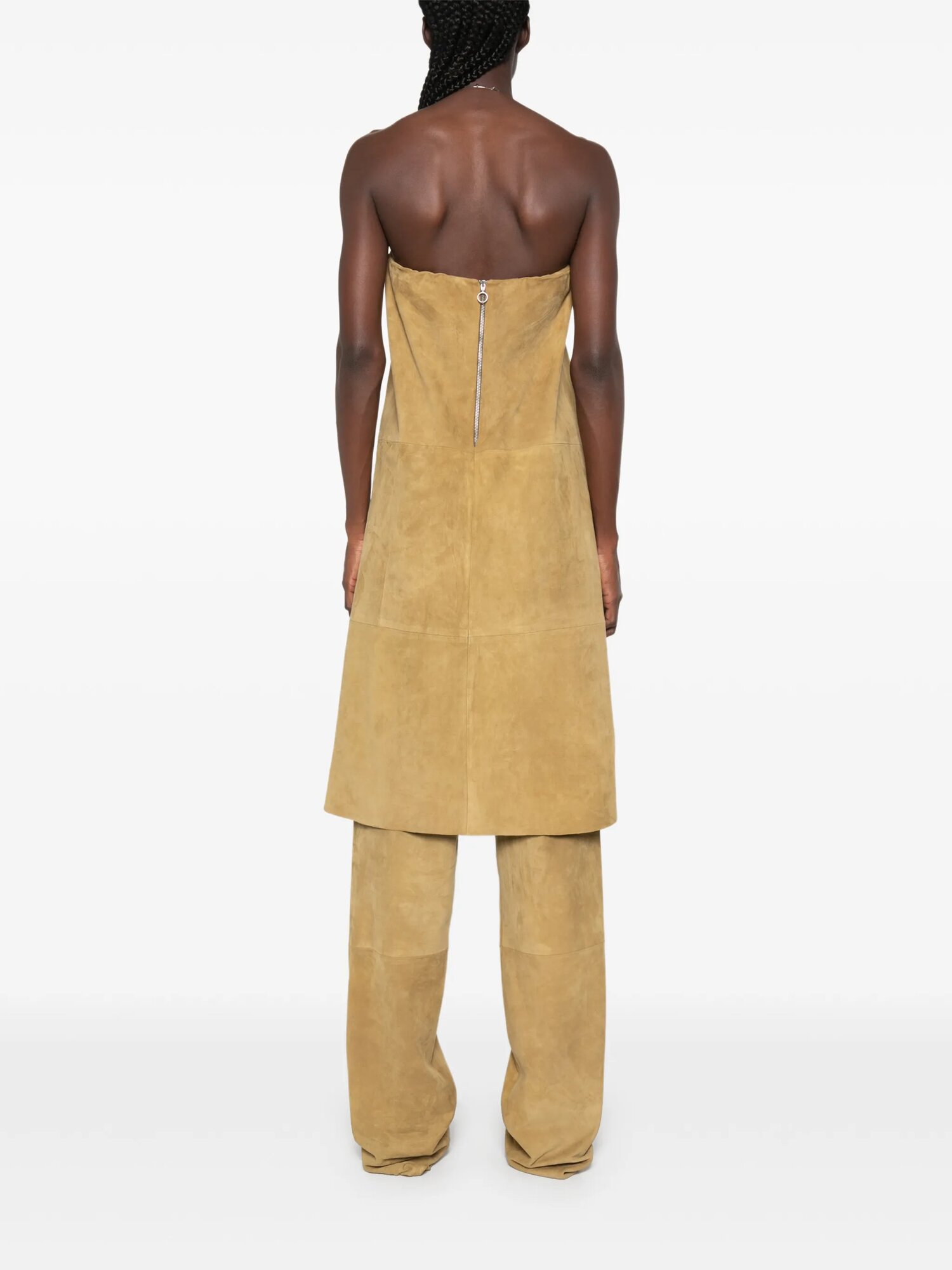 Топ VOL Strapless suede top and trousers, размер 40 — фото 1