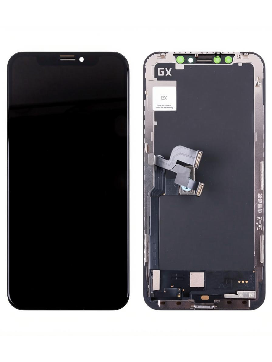 Дисплей для iPhone X, в сборе с тачскрином черный, oled hard