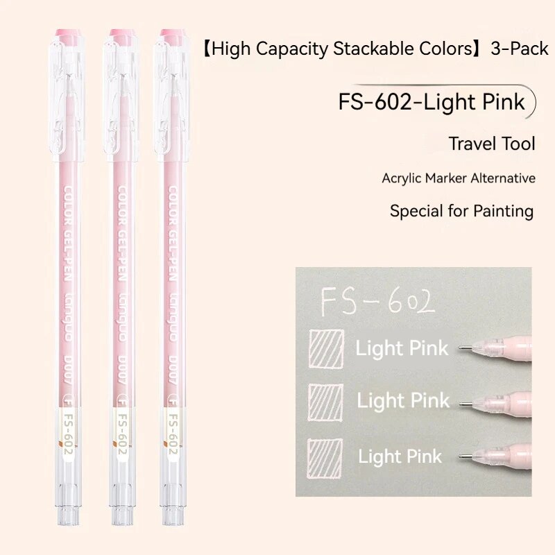 LANGUO гелевые ручки для рисования 3-15 шт. Розовый, 3pcs Light Pink