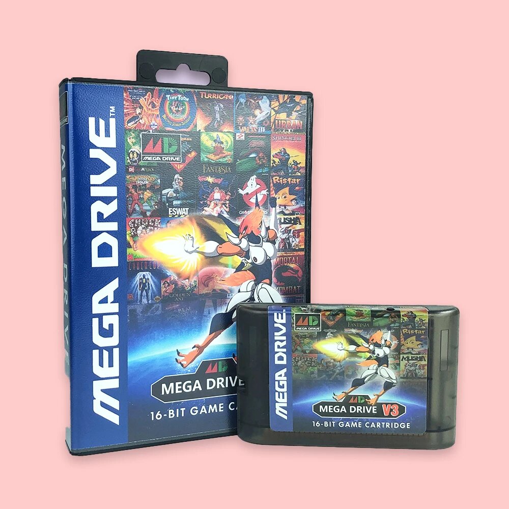 EVERDRIVE MDV3 Pro 3000 в 1 EDMD Remix картридж для SEGA MD Label with box