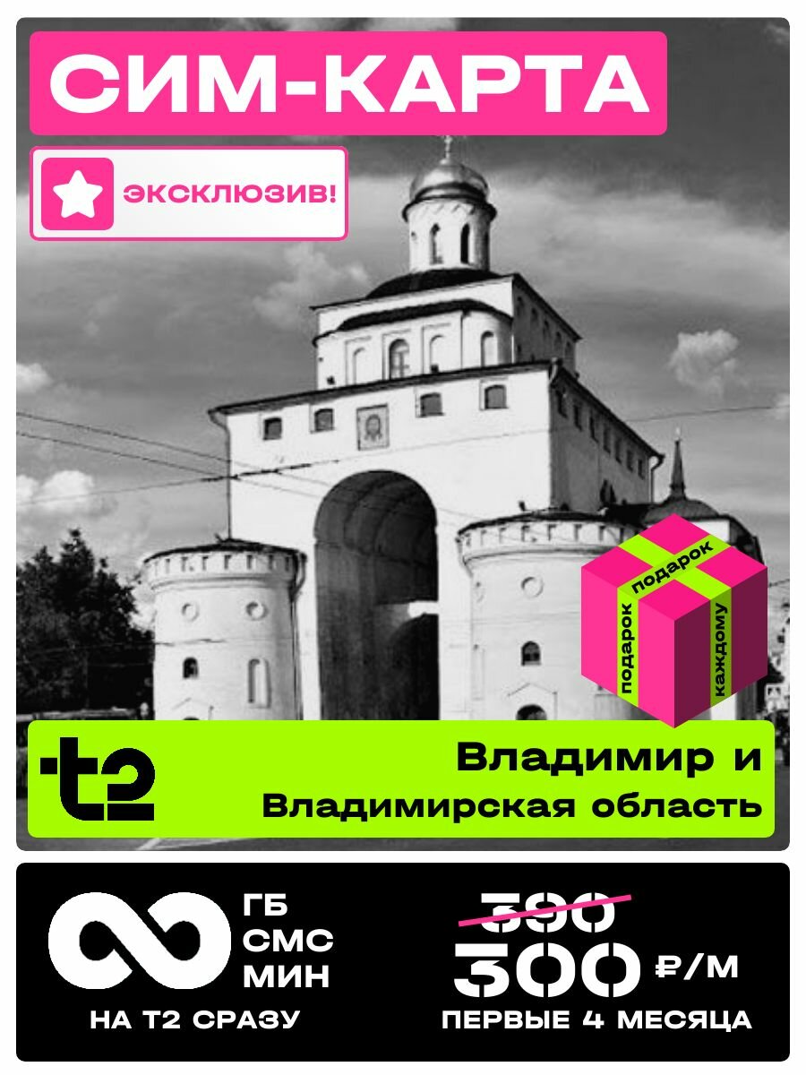 Сим карта теле 2 с безлимитным интернетом и минутами. t2 SIM-карта тариф хватит Владимирская область. За 300 рублей в месяц.