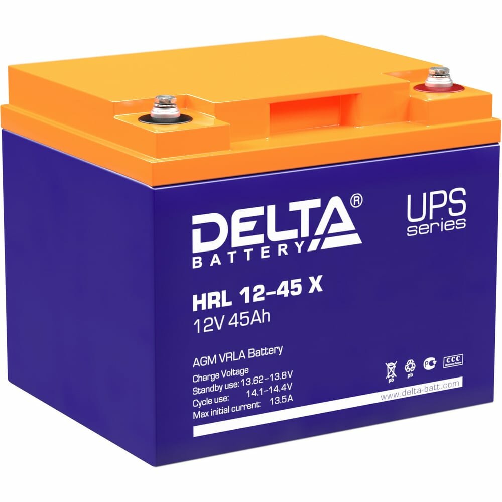 Батарея аккумуляторная Delta HRL 12-45 Х
