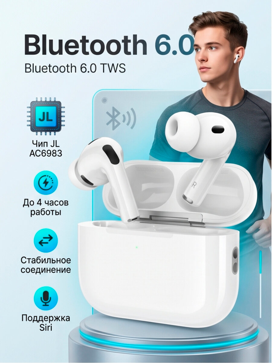 Наушники беспроводные Hoco EW96 Bluetooth 6.0 TWS гарнитура