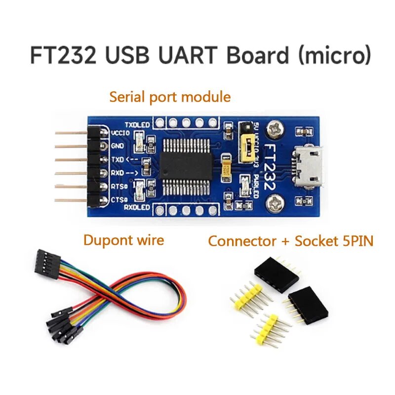 Модуль FT232 USB-UART YUVASYN FT232RNL-micro