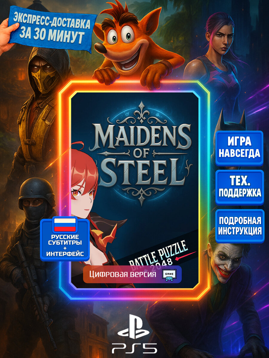 Battle Puzzle 2048 - Maidens of Steel PS5 | Моментальная доставка | Русские субтитры и интерфейс | Казуальные