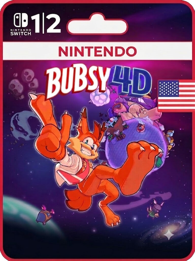 Игра Nintendo "Bubsy", для Nintendo Switch, цифровая версия, для США