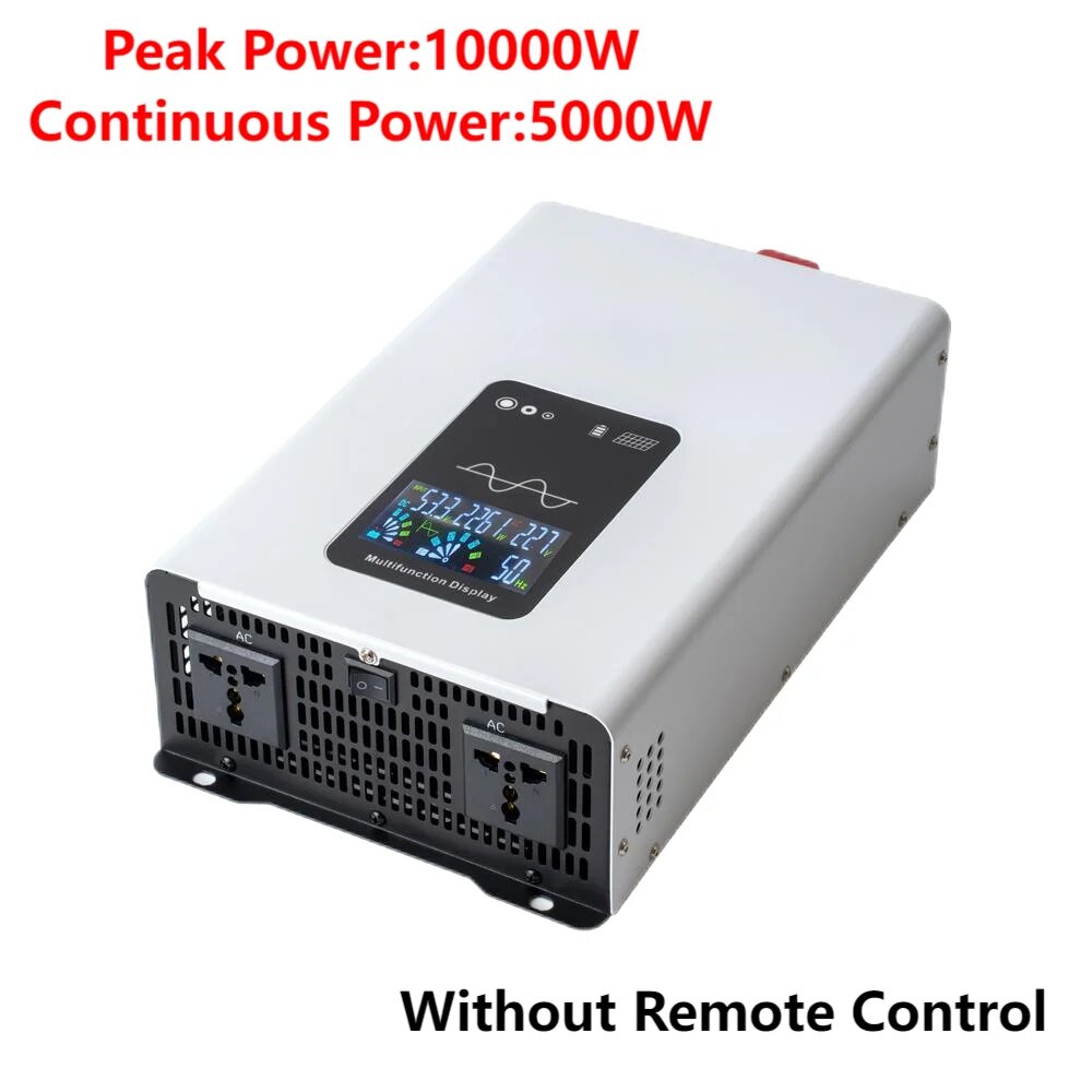Инвертор с чистым синусоидальным сигналом 12000Вт 10000Вт 5000Вт DC 12V 24V 48V 72V 92V в AC 220V 110V Солнечный аккумуляторный инвертор Частотный преобразователь
