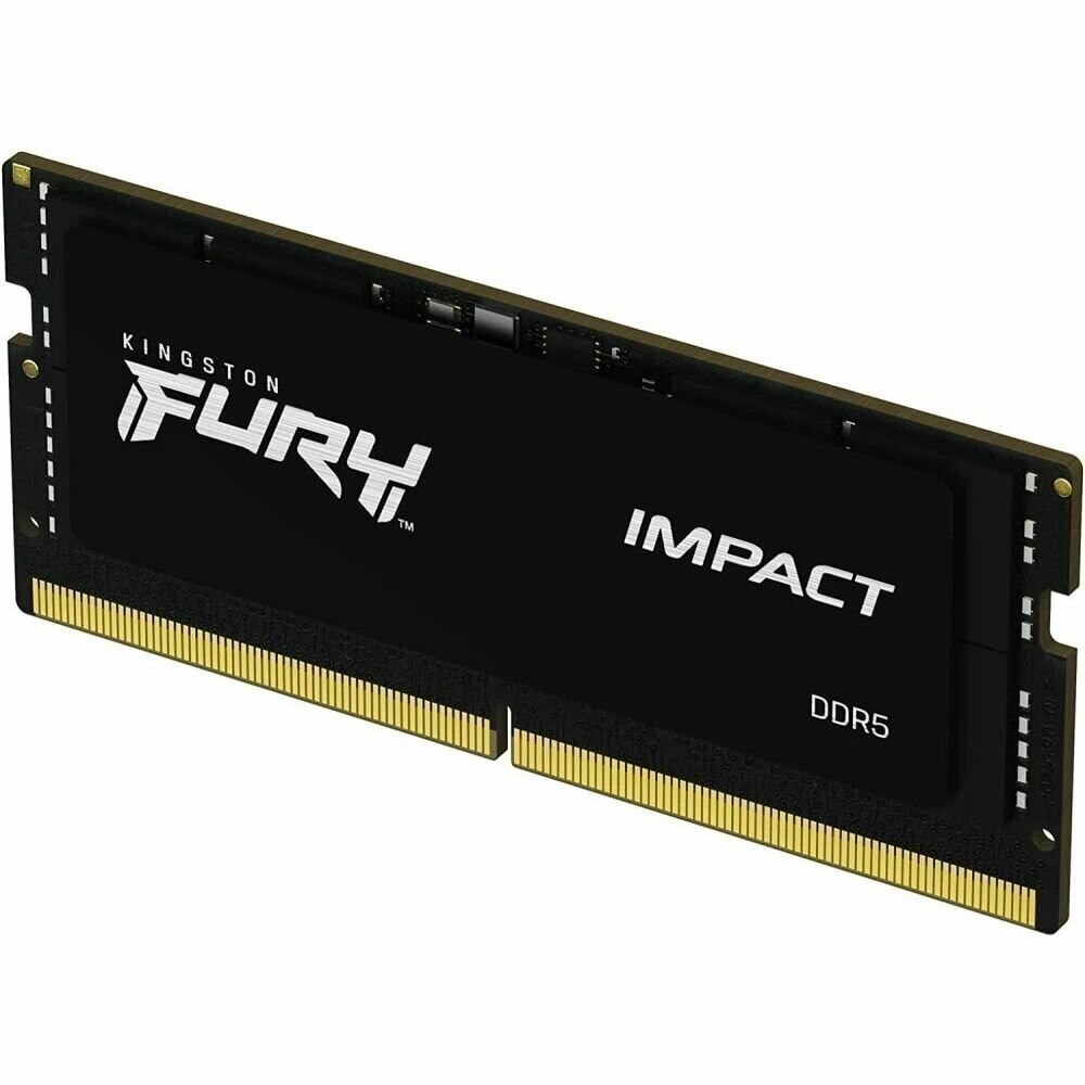 Оперативная память Kingston Fury Impact, DDR5, 8GB (1x8GB), 4800MHz, CL38 SO-DIMM