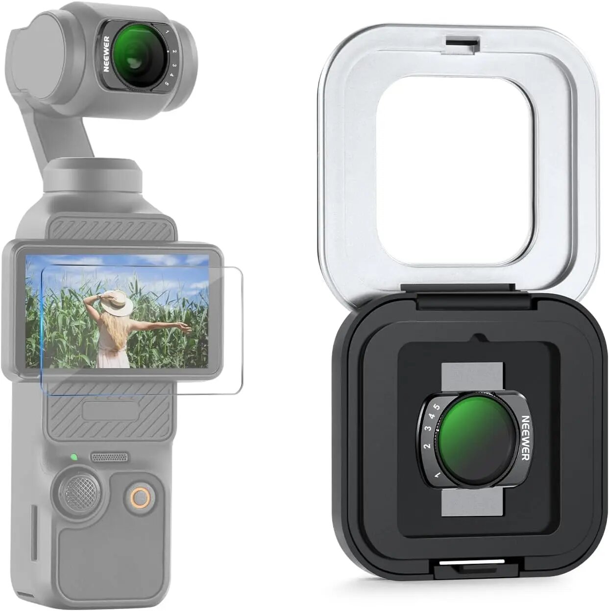 Набор фильтров NEEWER ND и CPL для DJI Osmo Pocket 3 и 4 1