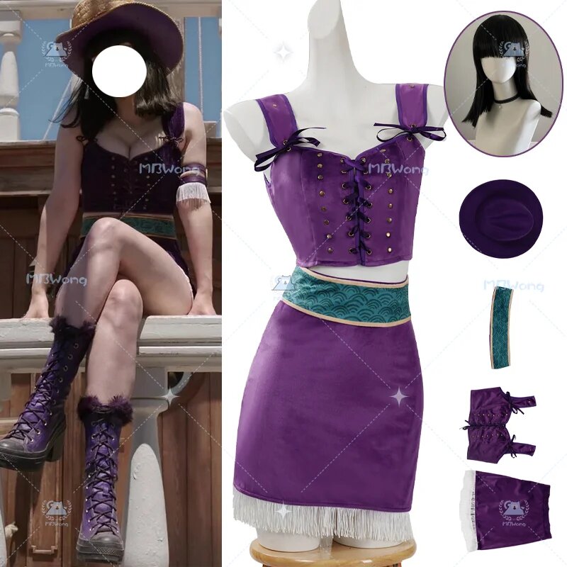 Костюм Нико Робин из One Piece для взрослых XL, Costume and Wig