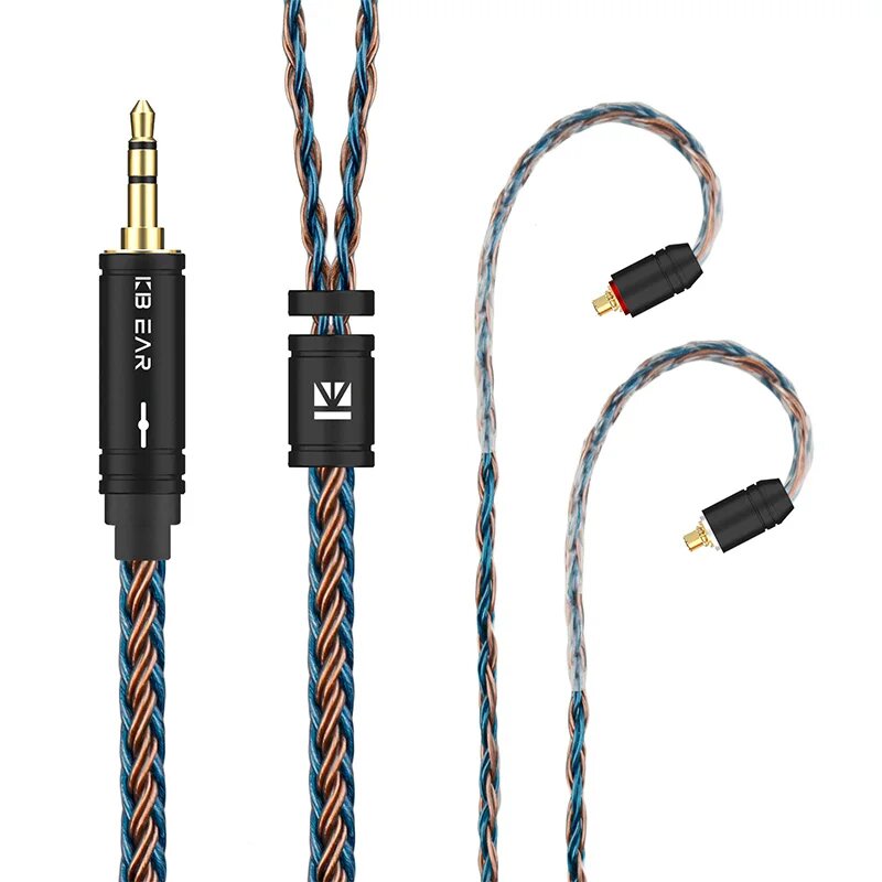 KBEAR ST16 кабель для наушников MMCX 3.5 brown