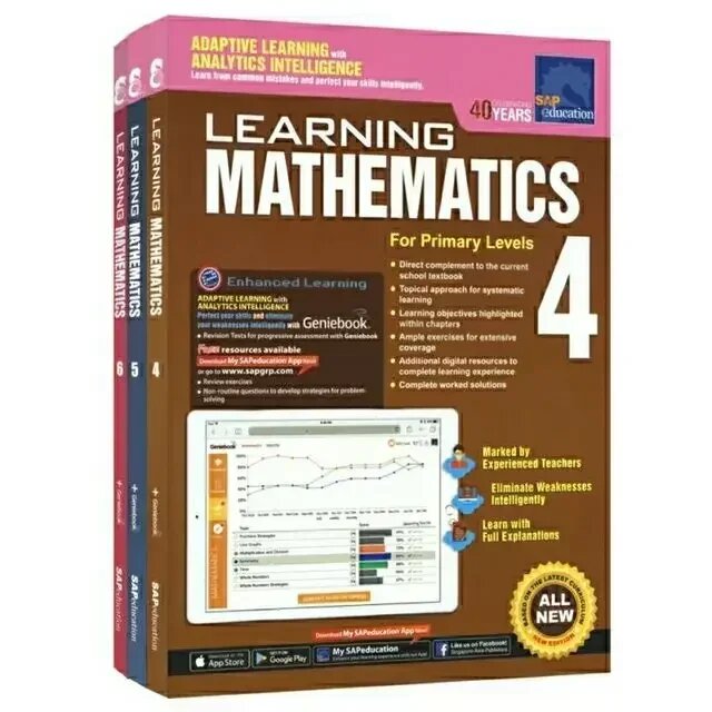 Учебник по математике SAP для 1-6 классов 3Books Grade 4-6