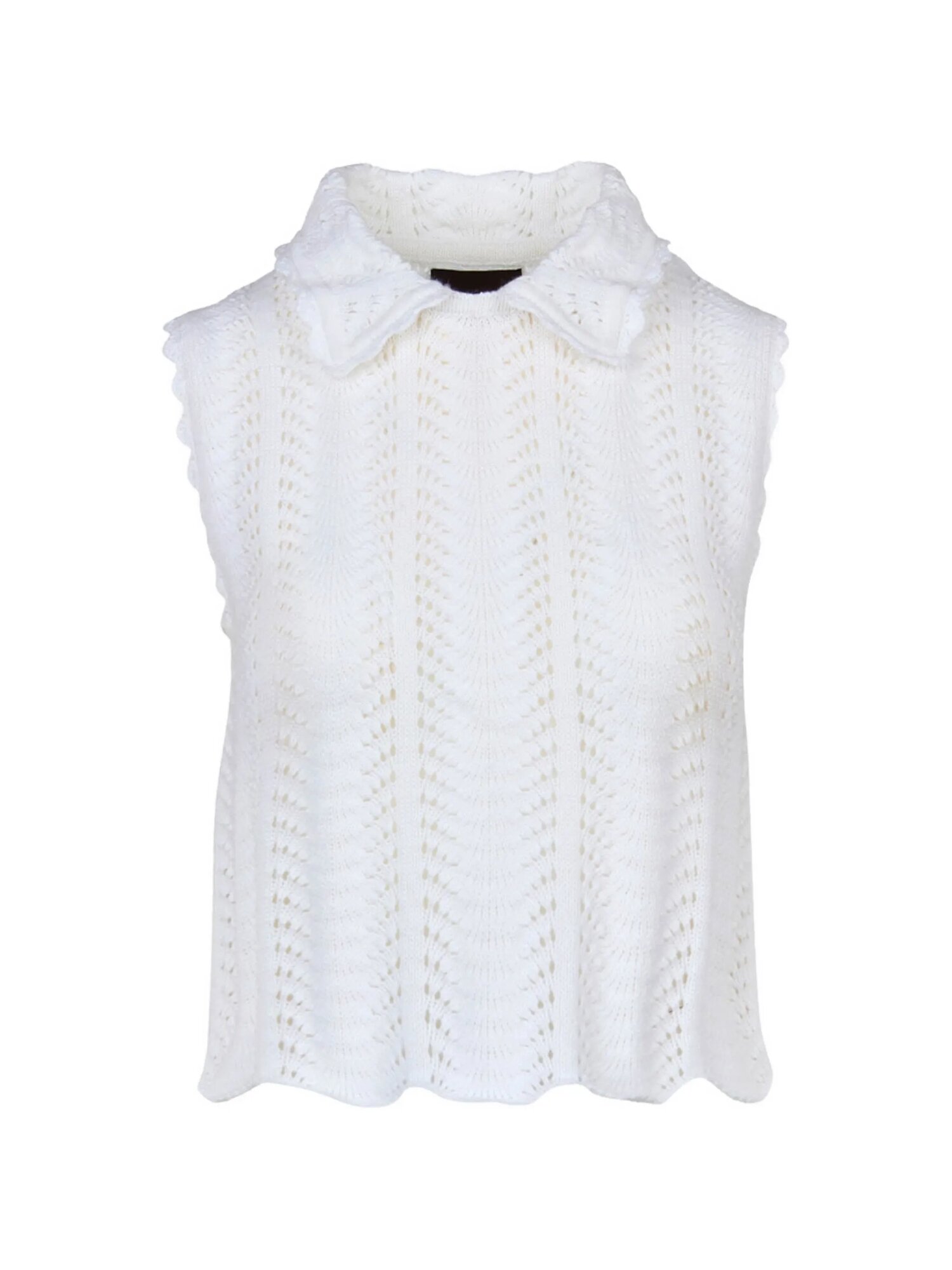 Топ Club crochet-knit cotton tank top