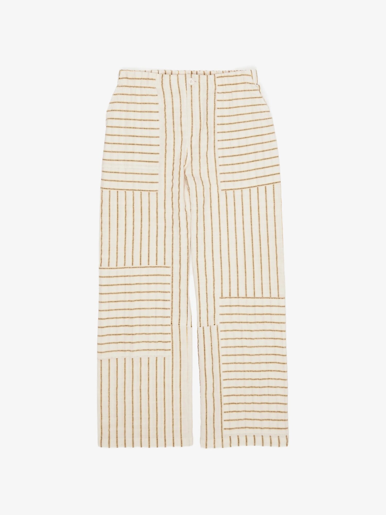 Брюки BIMBA Y LOLA Patchwork striped trousers