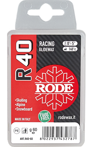 Парафин Rode R40 RED, 0°/-5°С, красн, без фтора, 60 г