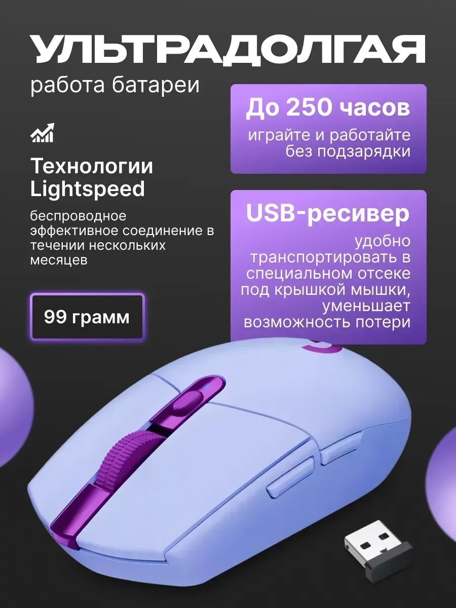 Мышь Logitech для игр и работы — фото 1