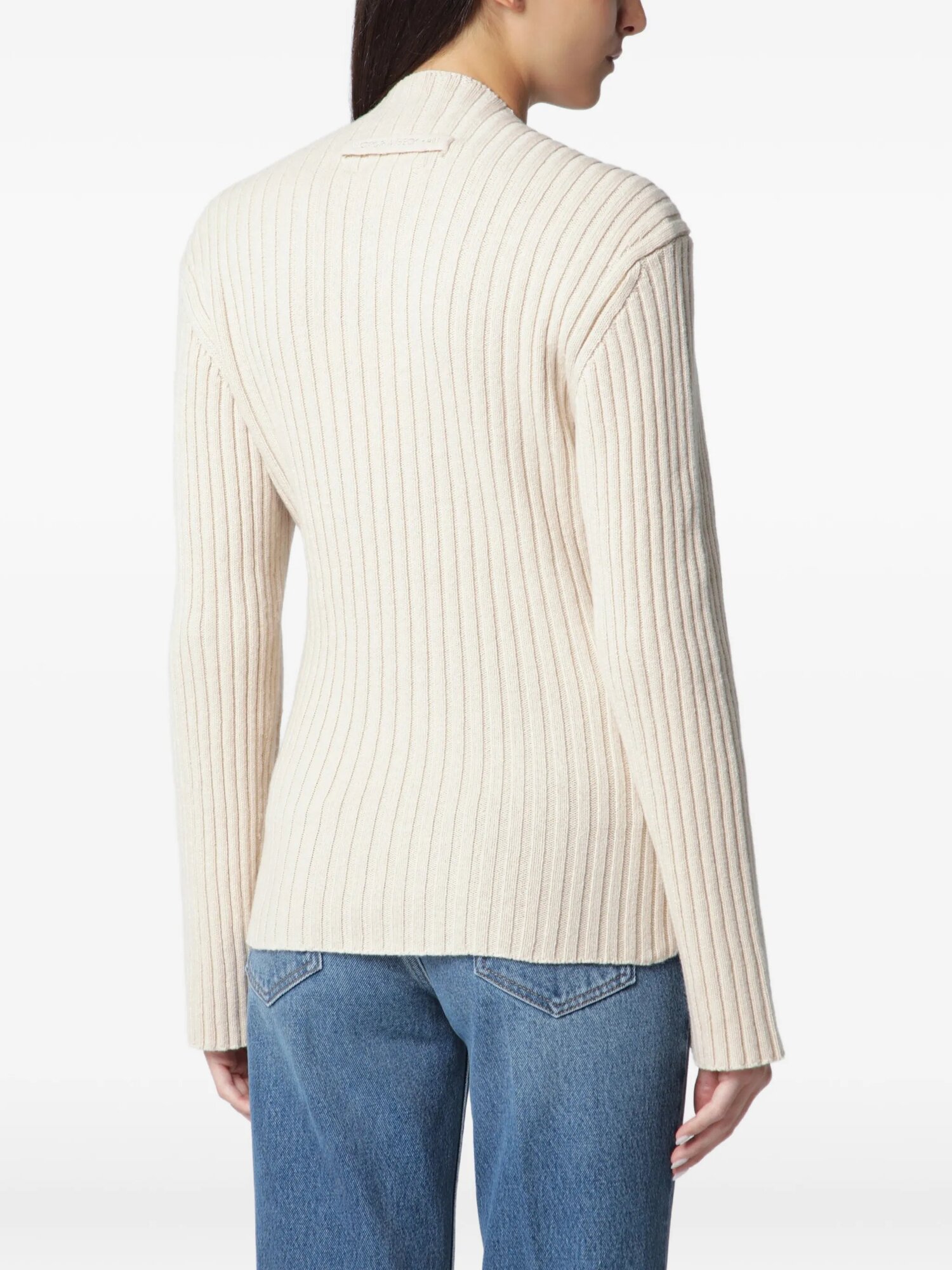 Свитер Victoria Beckham Ribbed side-slit sweater, размер 10 — фото 1