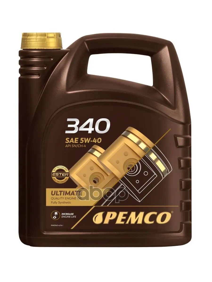 PEMCO 5W-40 Sn/Ch-4, A3/B4 4Л (Синт. Мотор. Масло)