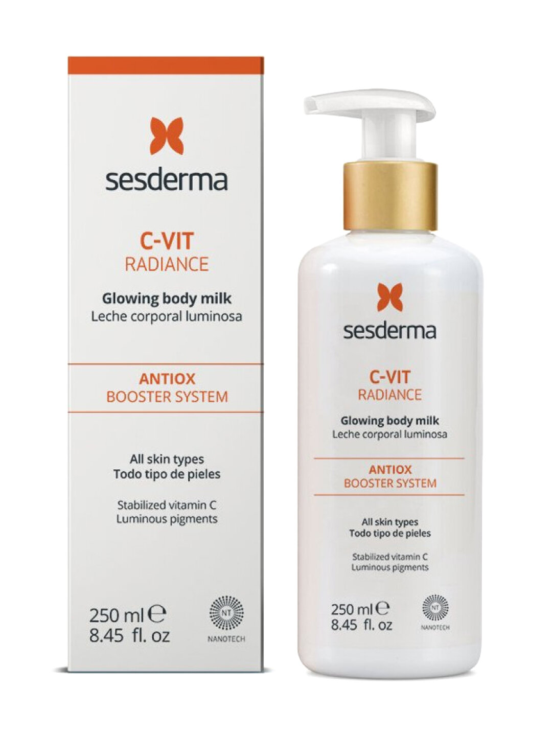 Sesderma C-VIT Молочко для тела с мгновенным эффектом сияния кожи, 250 мл