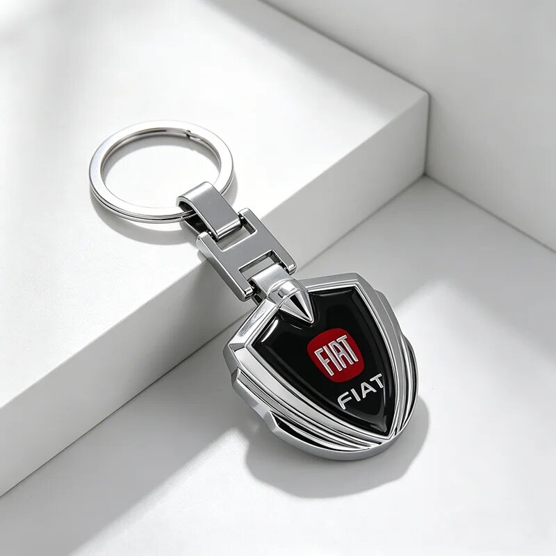 Брелок-подвеска с логотипом автомобиля для Fiat Grande Punto, Astra, Bravo, Panda, Tipo, Stilo, Freemont, аксессуары для автомобильных ключей
