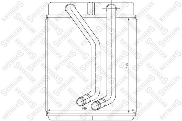 Теплообменник, отопление салона Stellox 10-35224-SX