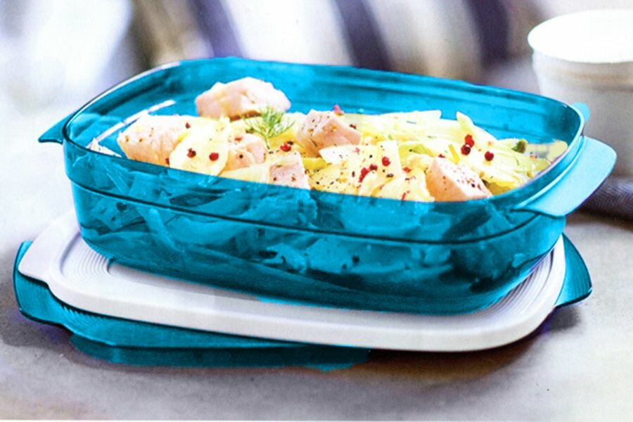 Кастрюля МикроКук (1,7 л) для СВЧ , бирюзовая