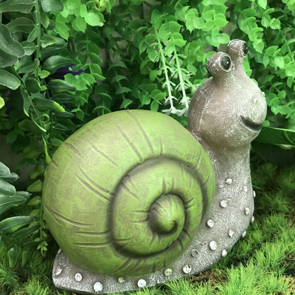 Садовая Статуэтка Из Резины В Форме Улитки Для Декора Участка 1 Шт 15x13Cm