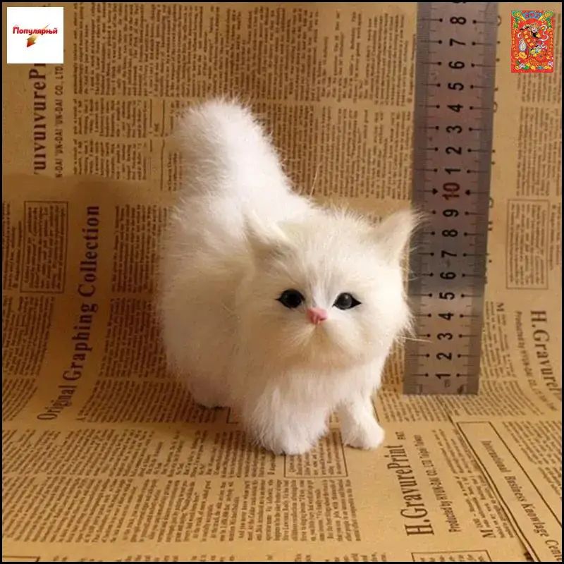 Мягкая игрушка Котенок, плюшевый котик коричневый, размер 15 см, для детей и взрослых, уютный подарок — фото 1