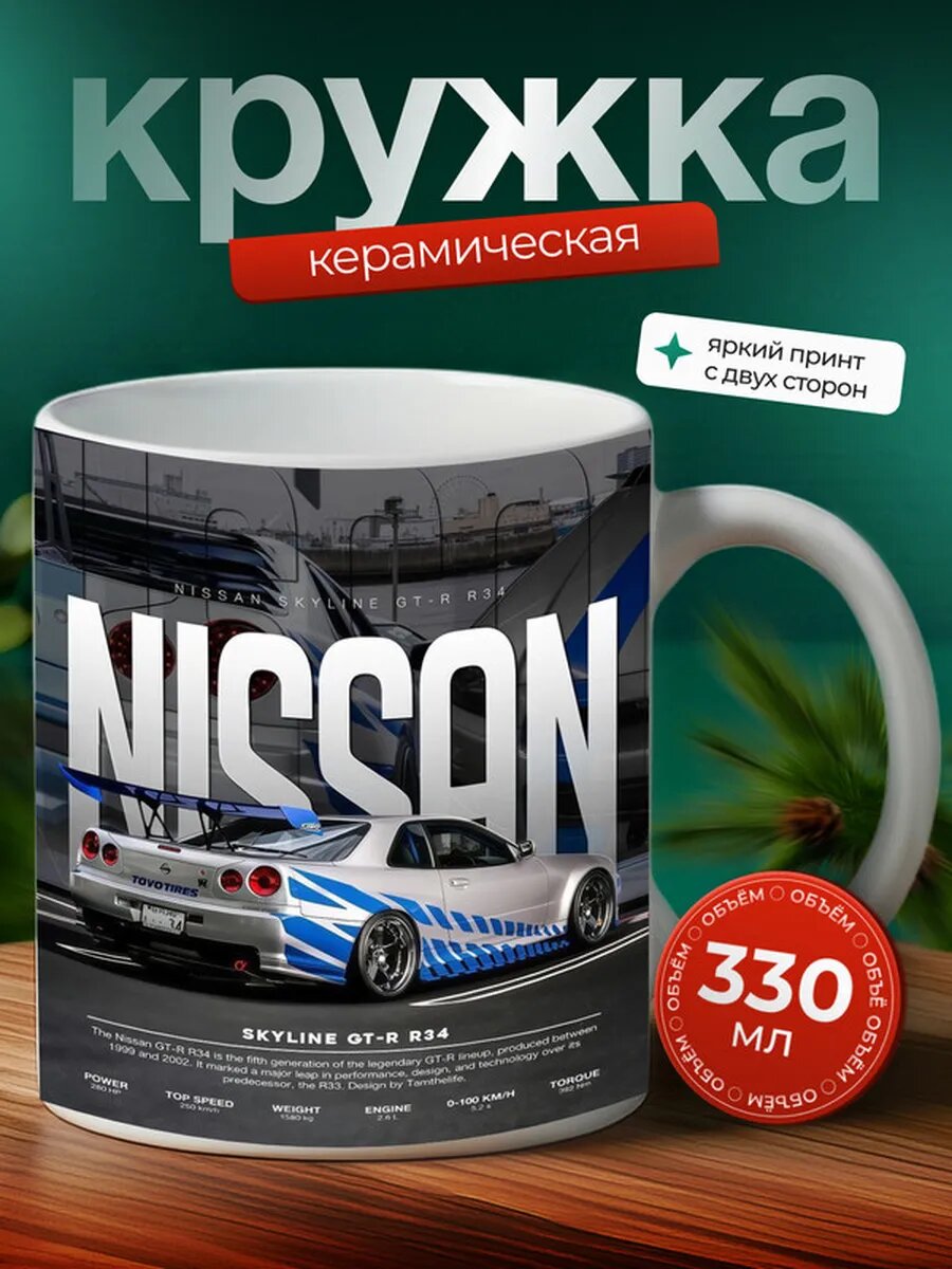 Кружка Ниссан Скайлайн GT-R Nissan Skyline GT-R 25,