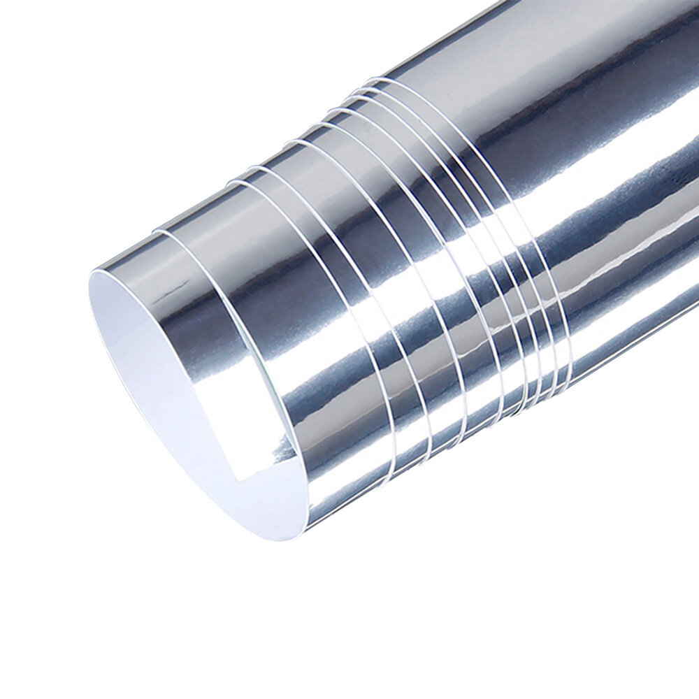 Растяжимая зеркальная виниловая пленка Фольга наклейка для автомобилей 152*20см