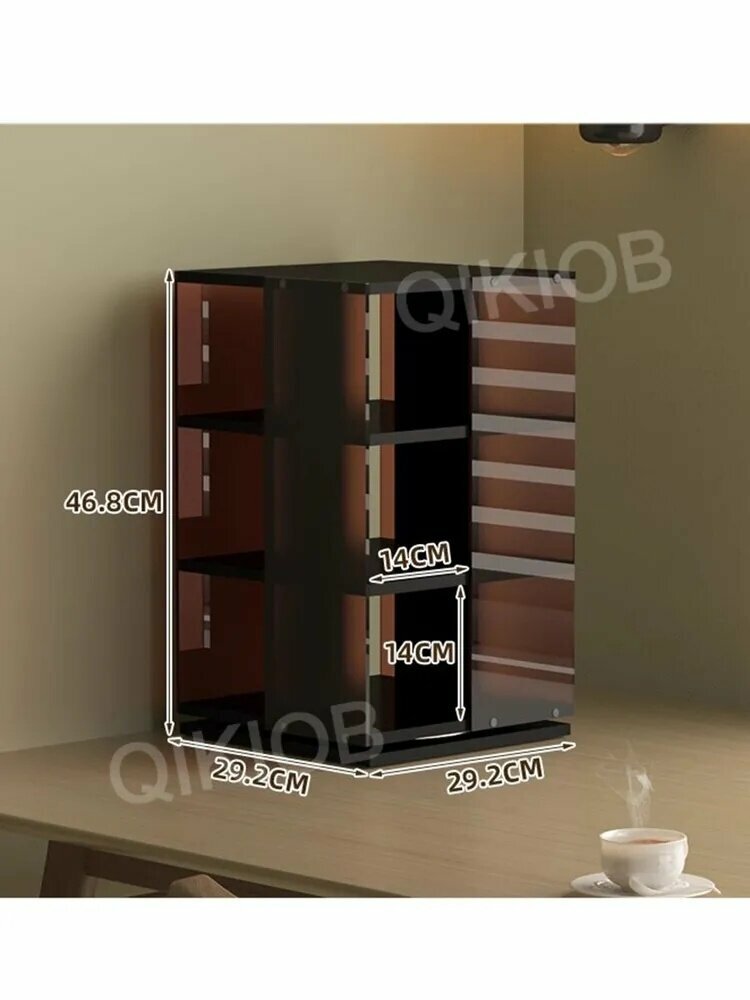 Подставка для виниловых пластинок, Стойка для CD дисков, Подставка для хранения CD дисков, 29.2x29.2x46.8cm