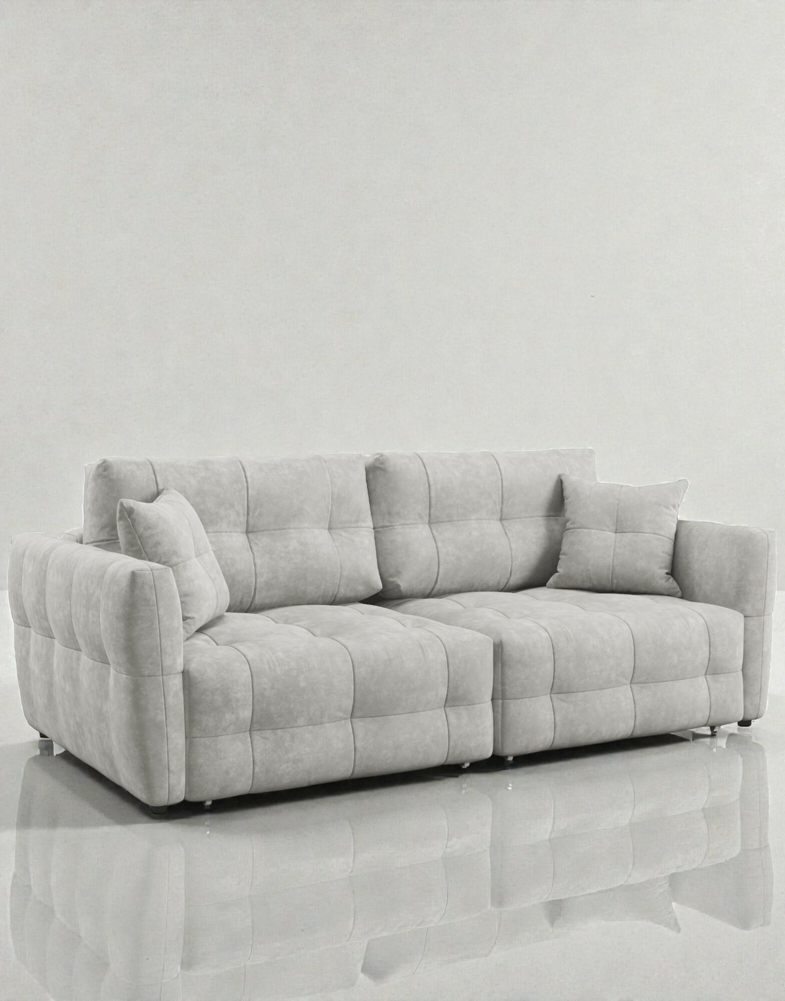 Диван-кровать для ежедневного сна Лондон, еврокнижка, на пружинном блоке