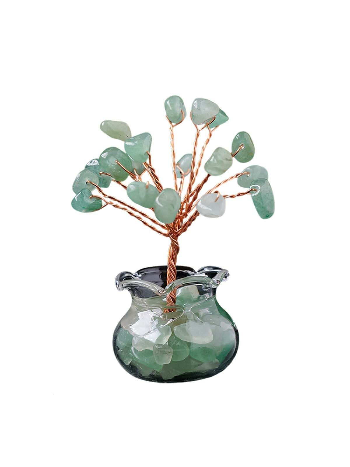 Изысканное украшение из хрустального денежного дерева для привлечения удачи Статуэтка