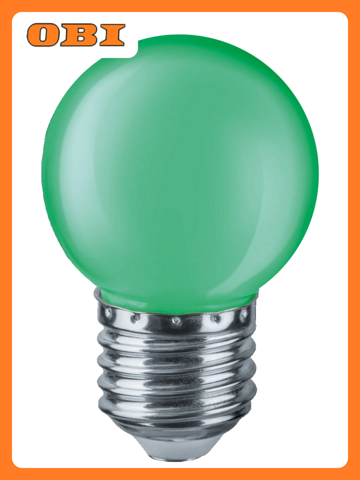 Светодиодная лампа Navigator NLL-G45-1 E 27 1 Вт зеленый шар