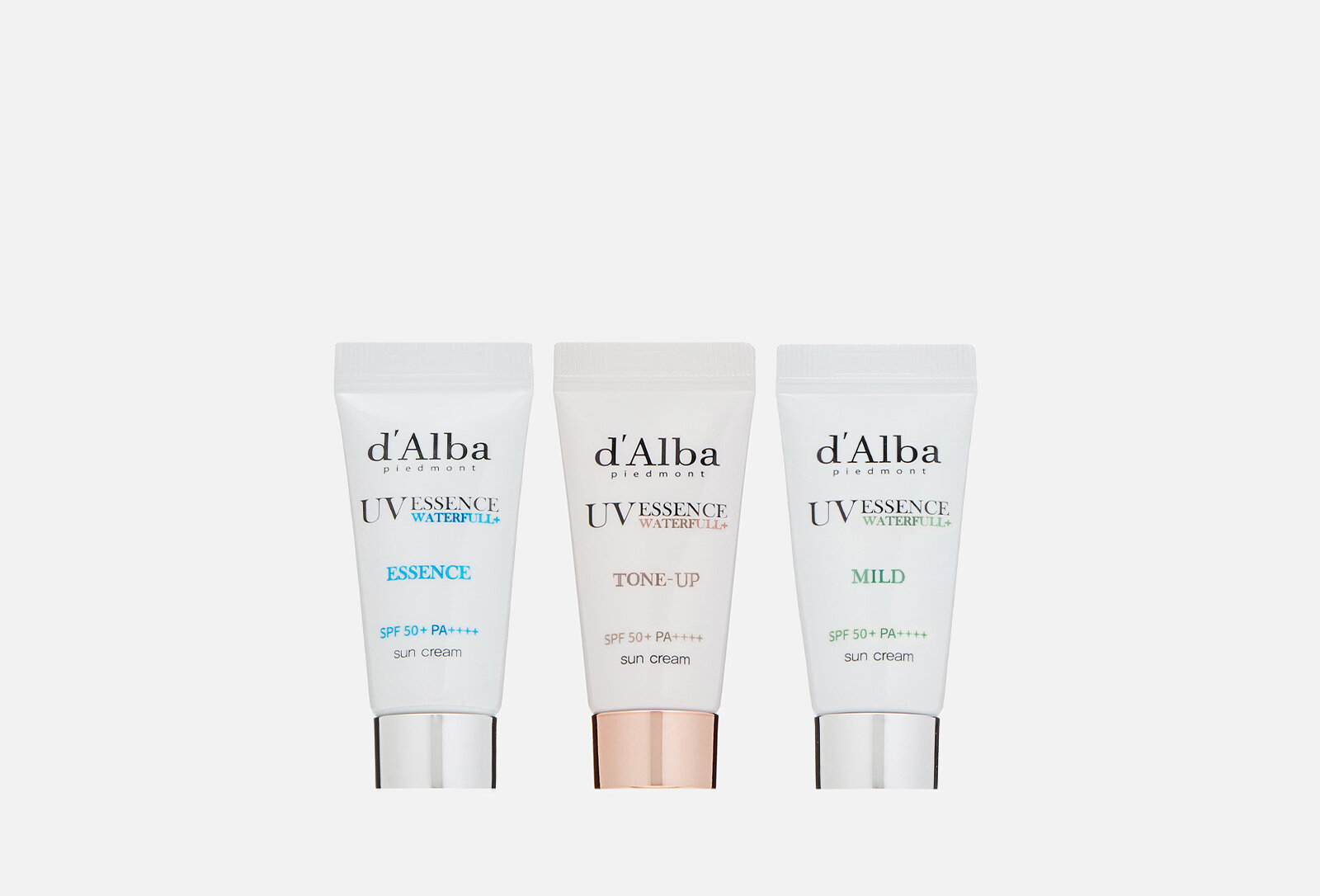 Набор миниатюр солнцезащитных кремов D'ALBA Vegan Sun Cream Kit