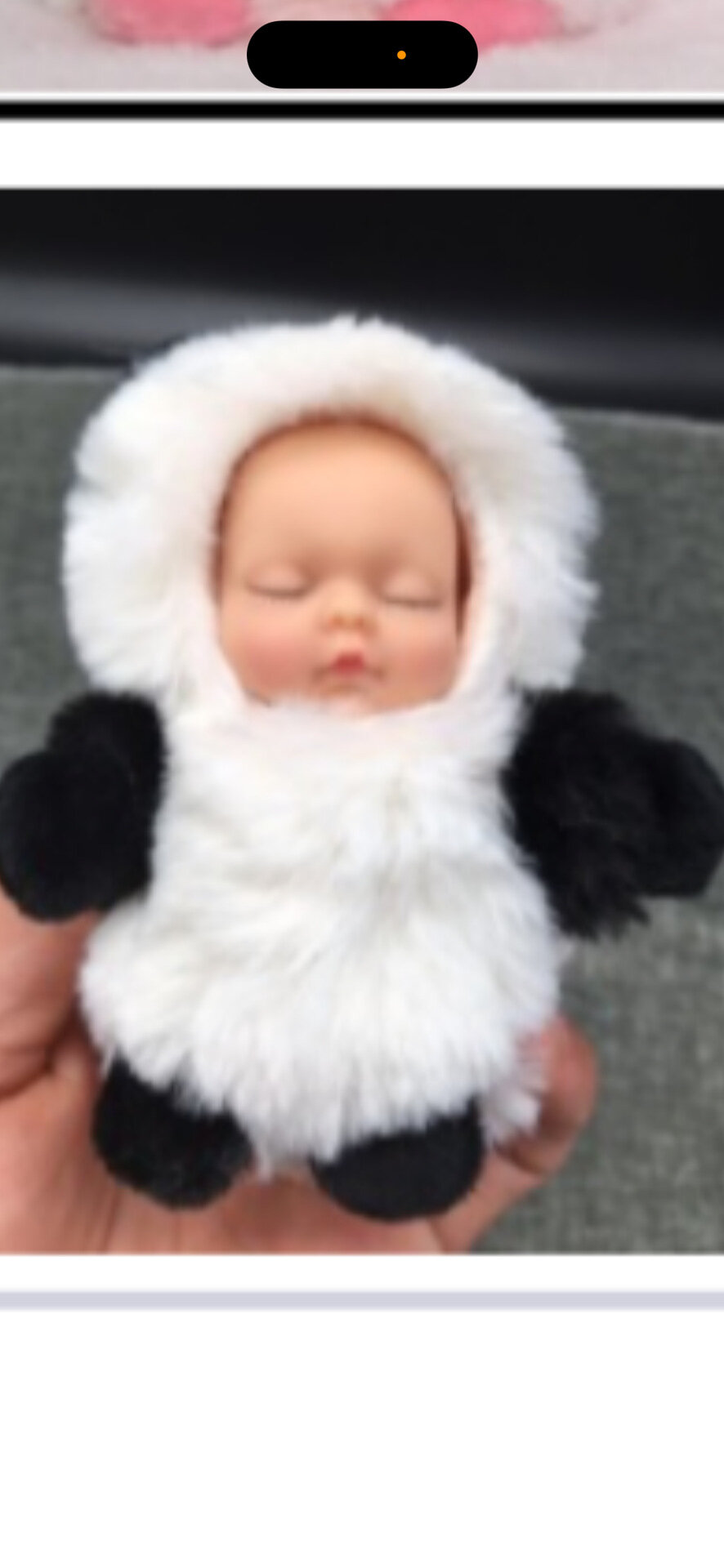 Спящая Милая длинная Имитация волос милая Спящая кукла милая детская Спящая Успокаивающая кукла брелок кулон сумка