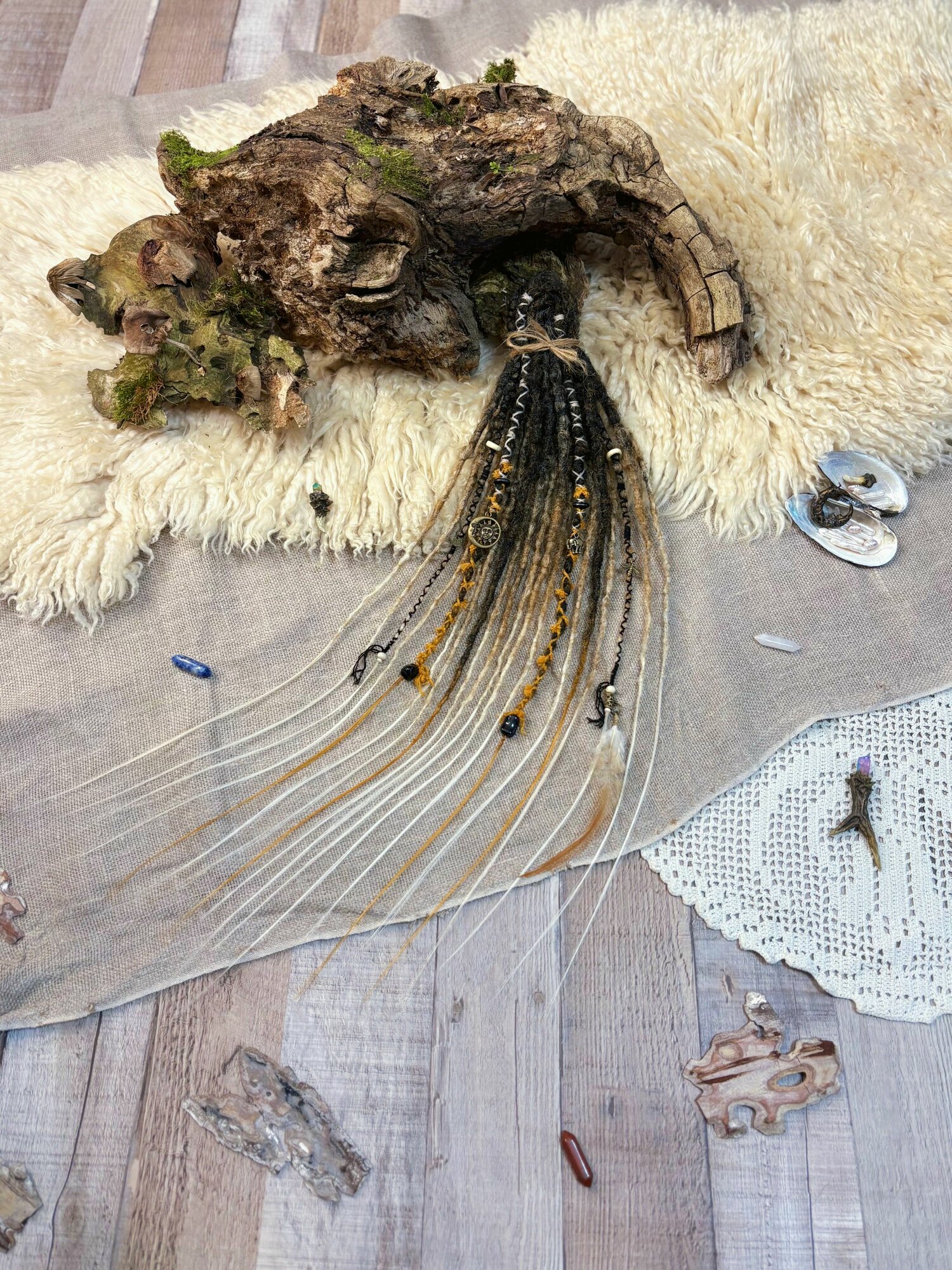 Де дреды из канекалона "Sahara", ручная работа