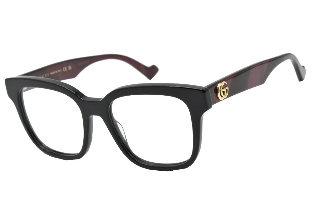 Оправа для очков GUCCI GG0958O 008 пол Женский форма оправы Кошачий глаз цвет оправы Чёрный