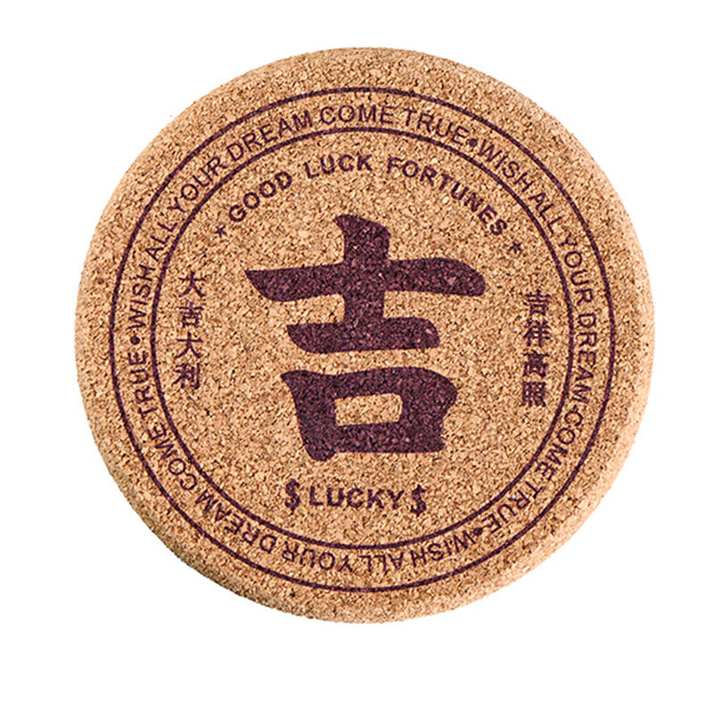 Винтажный домашний пробковый подстаканник в китайском стиле, пробковый теплоизоляционный коврик, коврик для обеденного