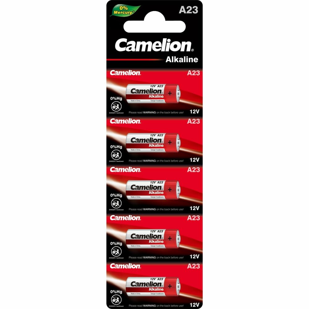 Батарейка Camelion LR23A BL-5 Mercury Free A23-BP5 12В 12828