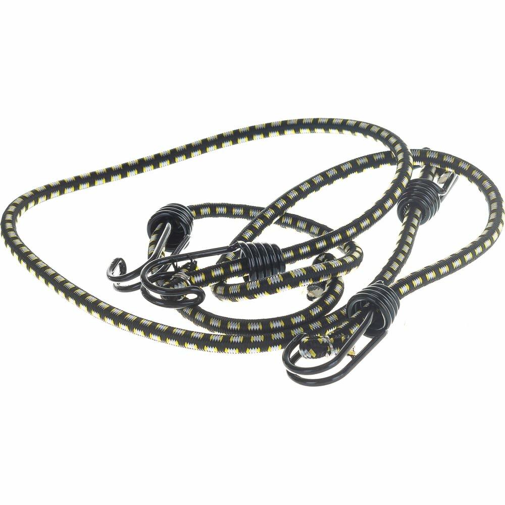 Крепежный шнур STAYER резиновый 80 см c двойным стальным крюком 2 шт 40506-080