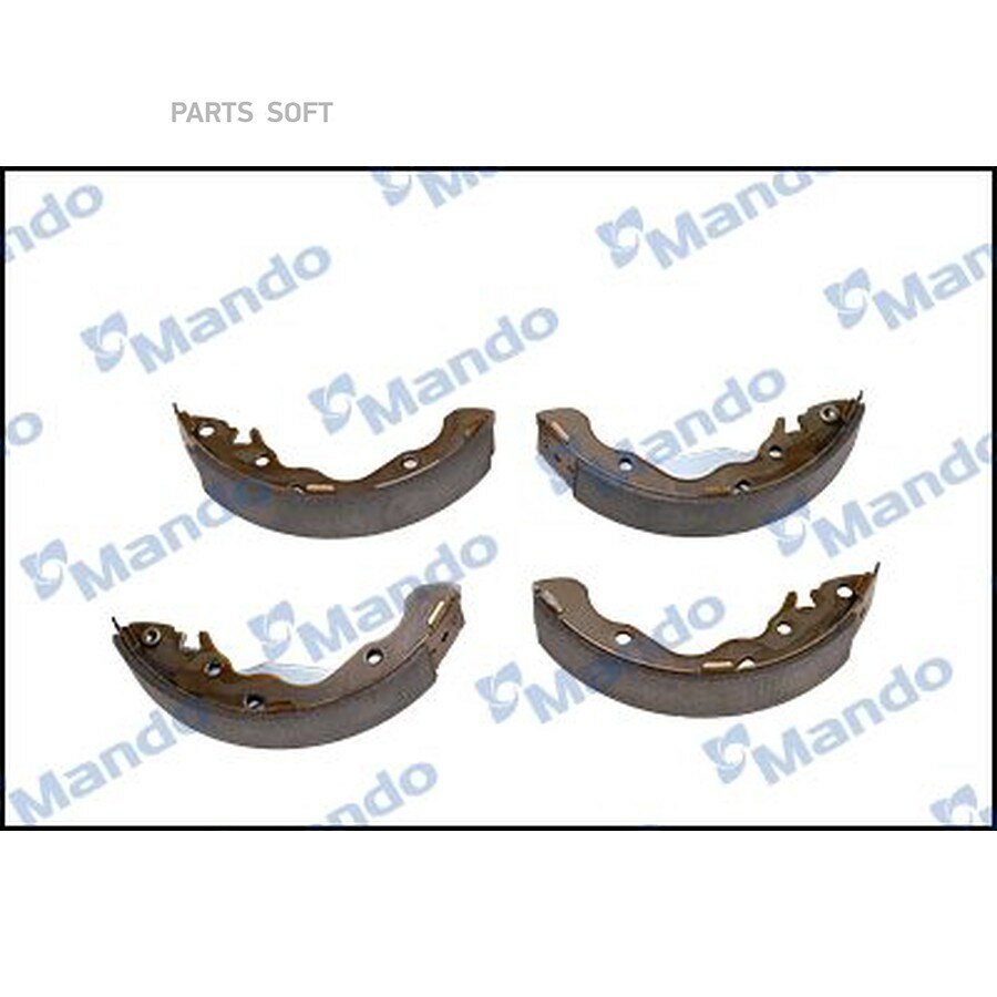 Башмаки тормозные от официального дистрибьютора, MANDO, артикул MLH12